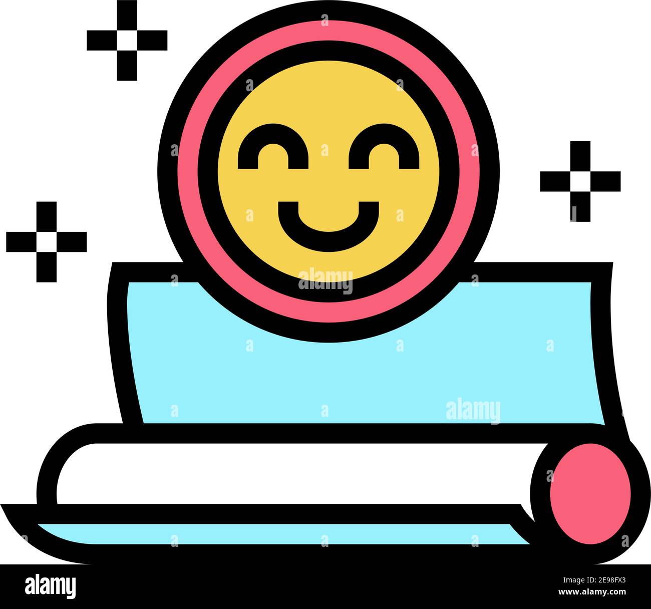 textile roll color icon vector illustration Stock Vector Image & Art ...