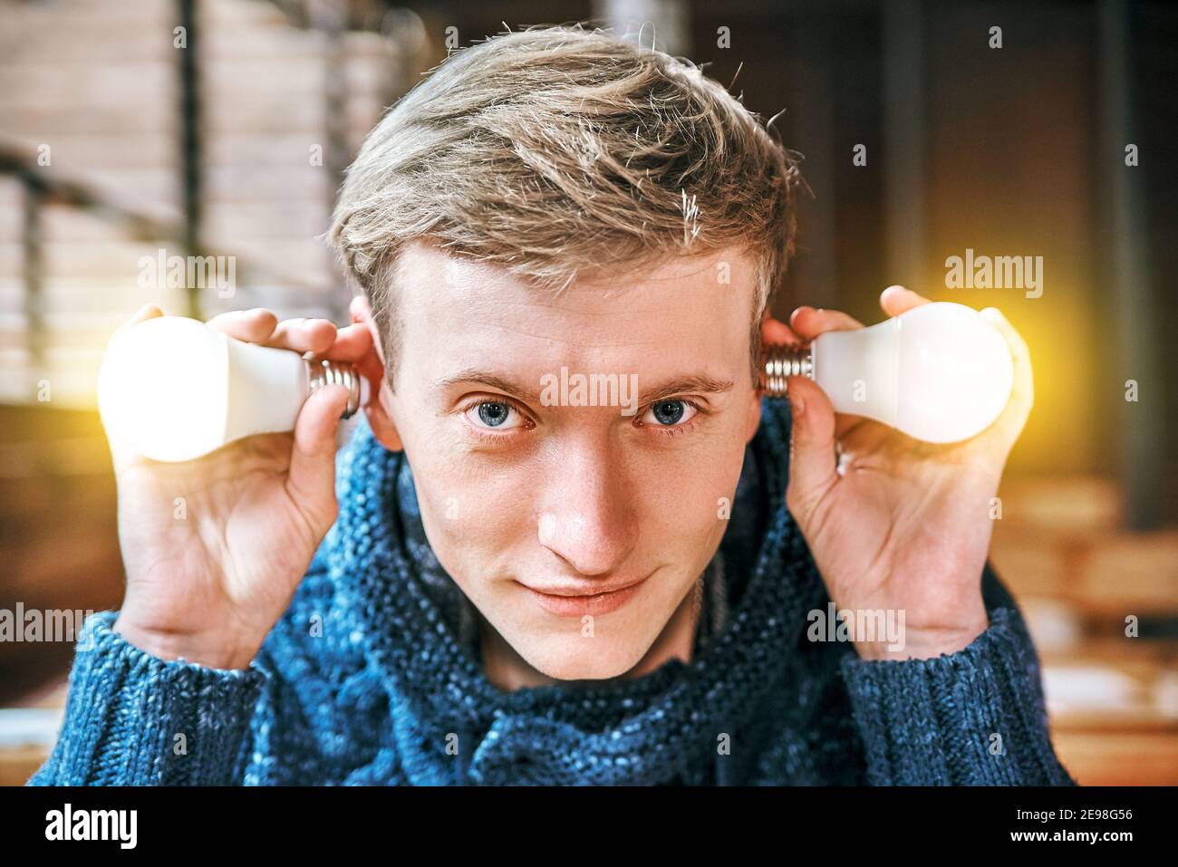 People holding their hands near ears hi-res stock photography and ...