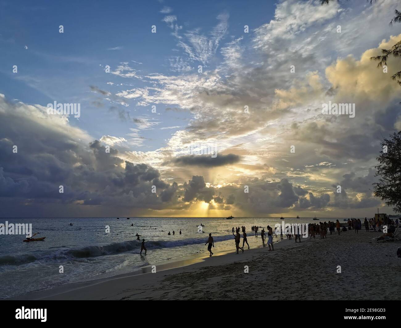 Barbados sunset skyscape Stock Photo - Alamy