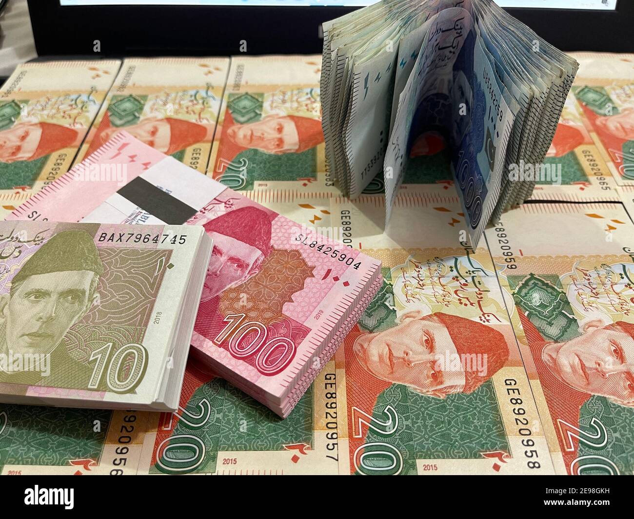 Pakistani Currency Banknote . Business and Finance concept Stock Photo ...