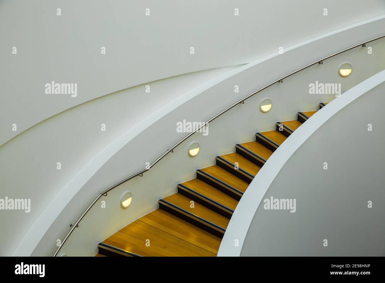 Interior inside museum museums stairs staircase steps hi-res stock ...
