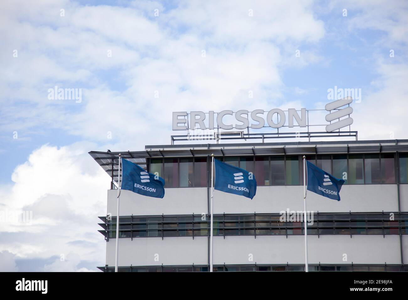 Ericsson flag hi-res stock photography and images - Alamy
