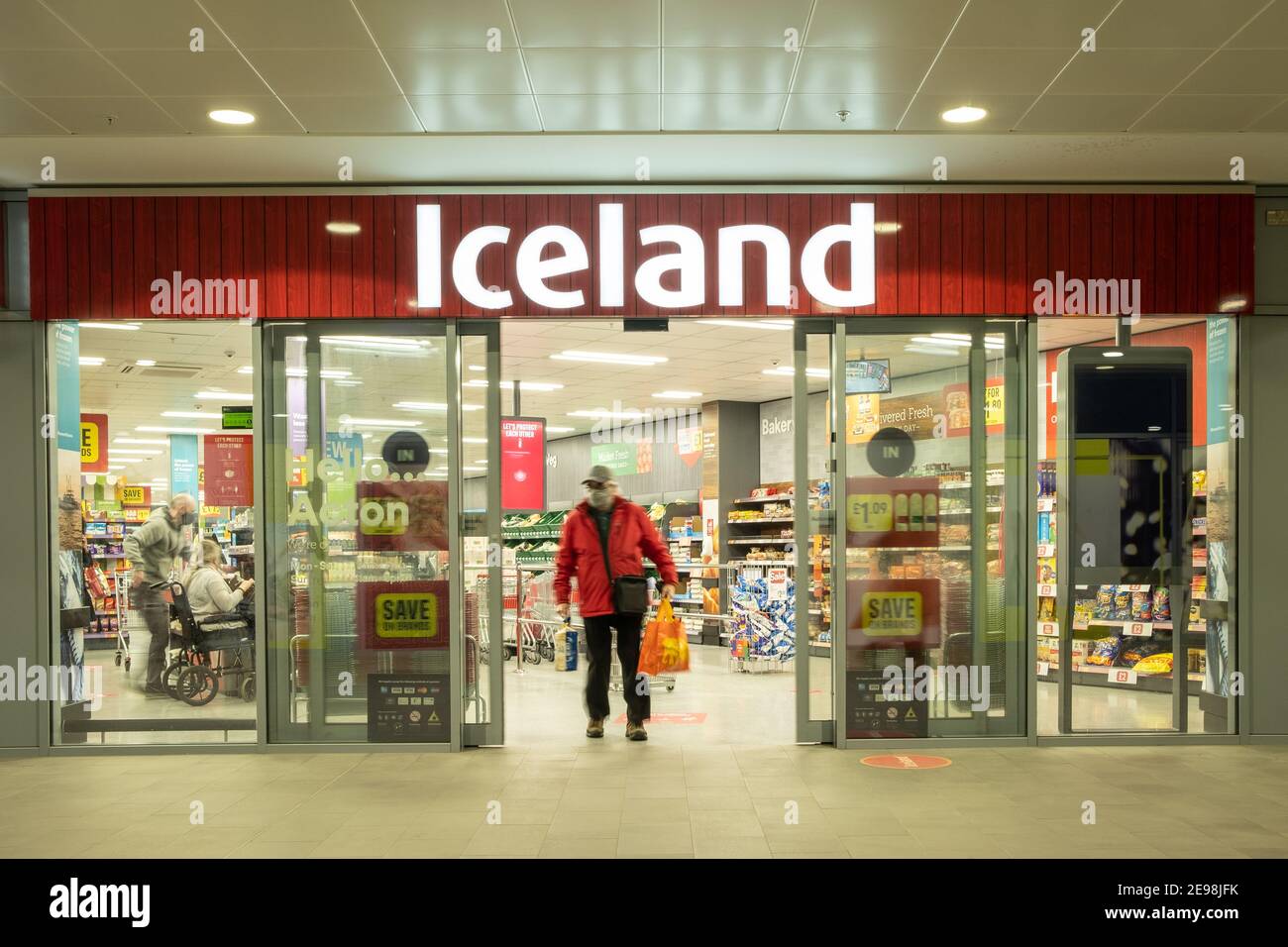 LONDON- Iceland Foods store inside the Oaks shopping centre in Acton, a ...
