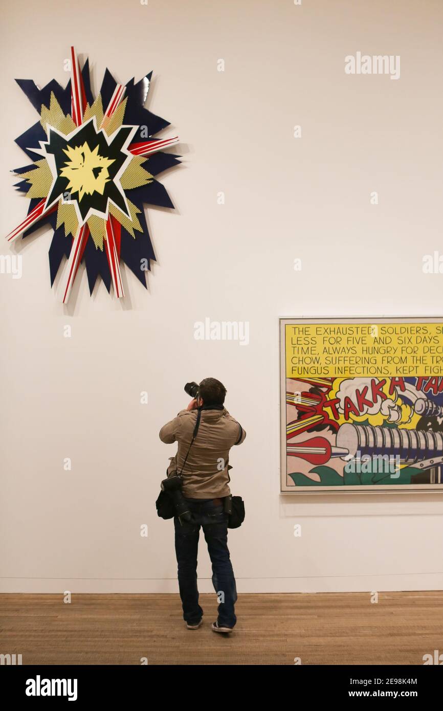 The Lichtenstein retrospective exhibition at Tate Modern which opened ...