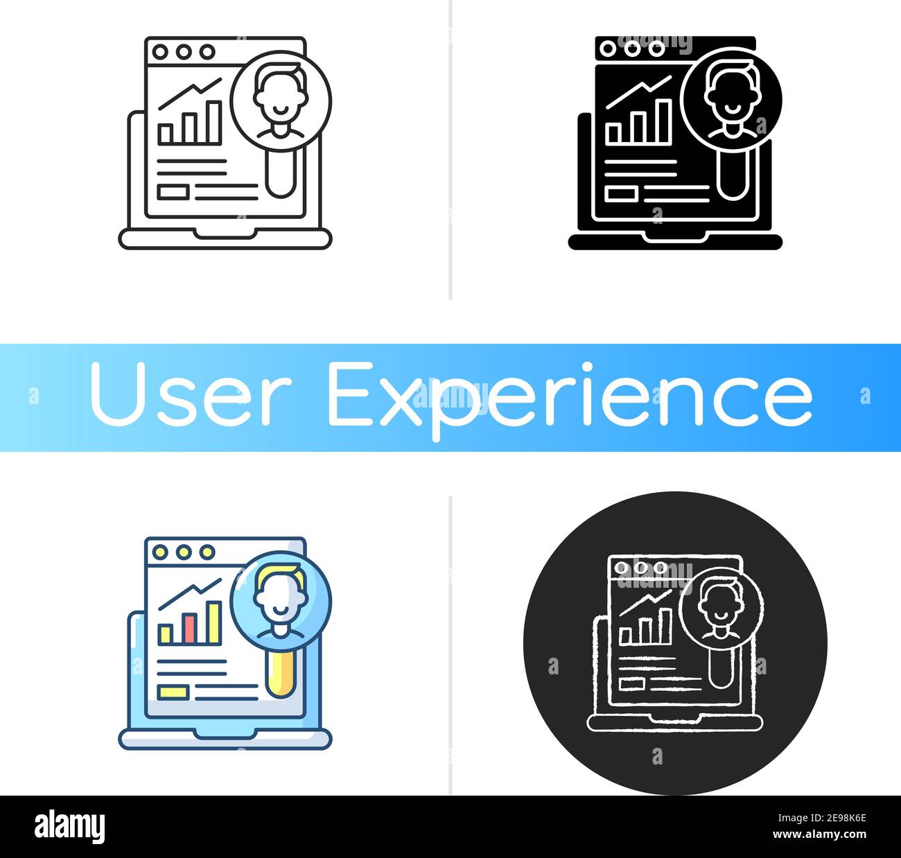 User research icon Stock Vector Images - Alamy
