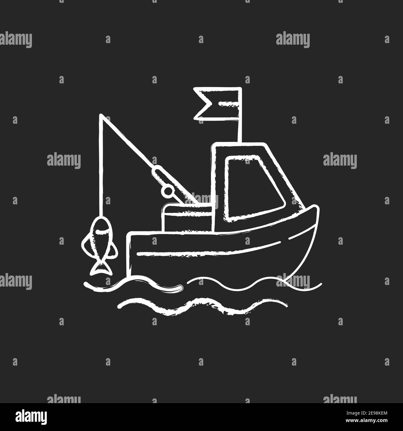 Chalk boat Stock Vector Images - Alamy