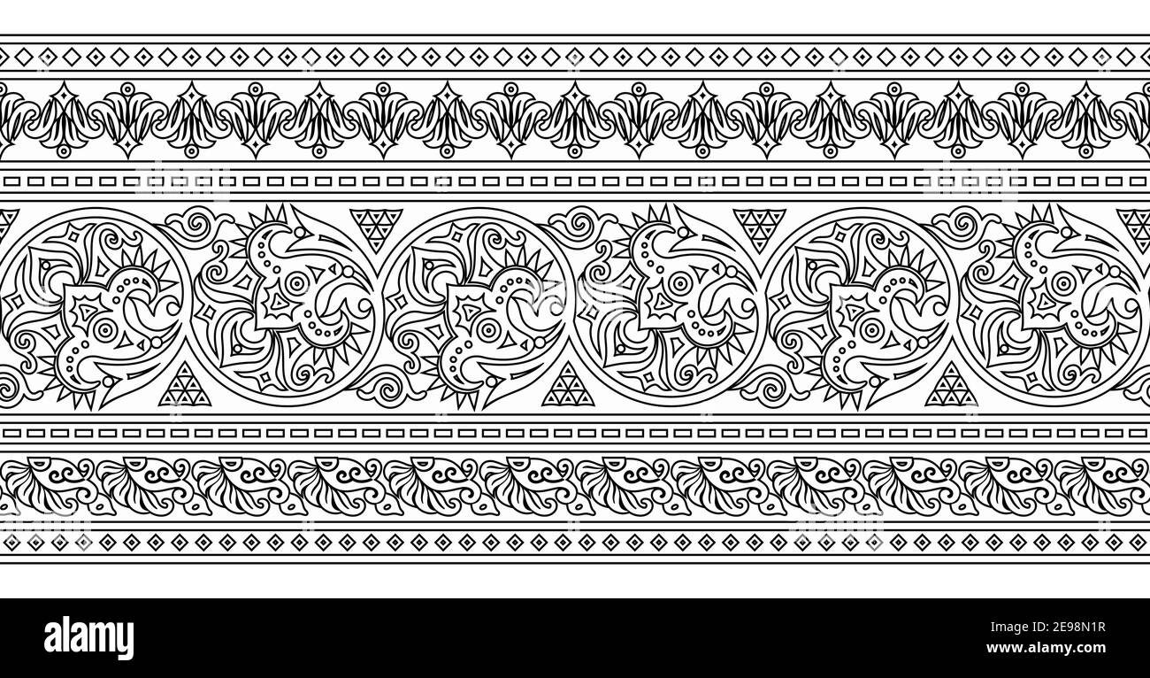 Vector ethnic hand drawn ornamental background Stock Vector Image & Art ...