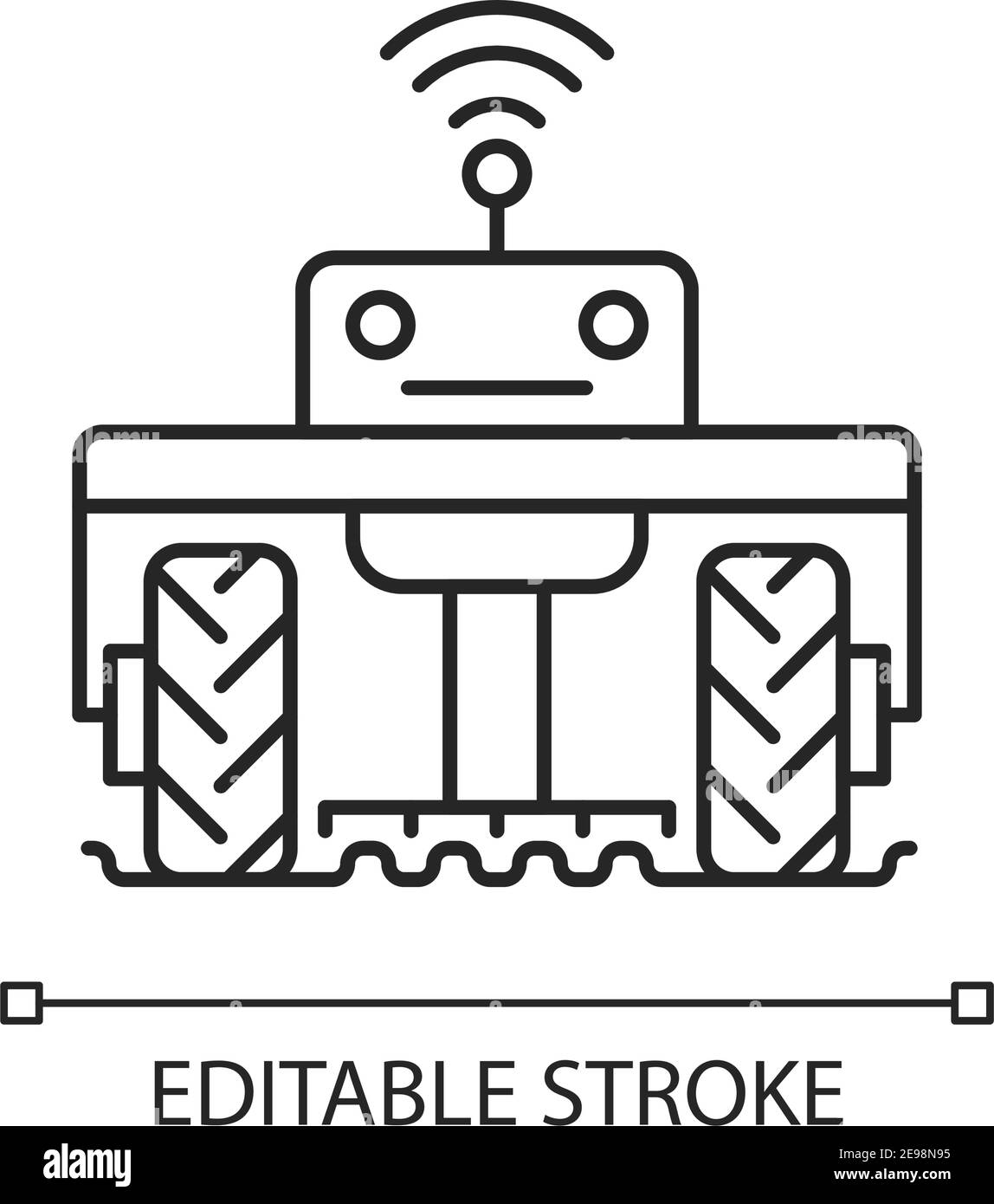 Robotics in agriculture linear icon Stock Vector Image & Art - Alamy