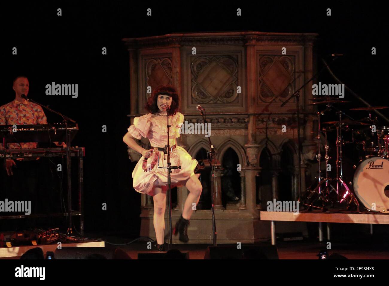 Kimbra on the Union Chapel stage in London, the last gig of her tour ...