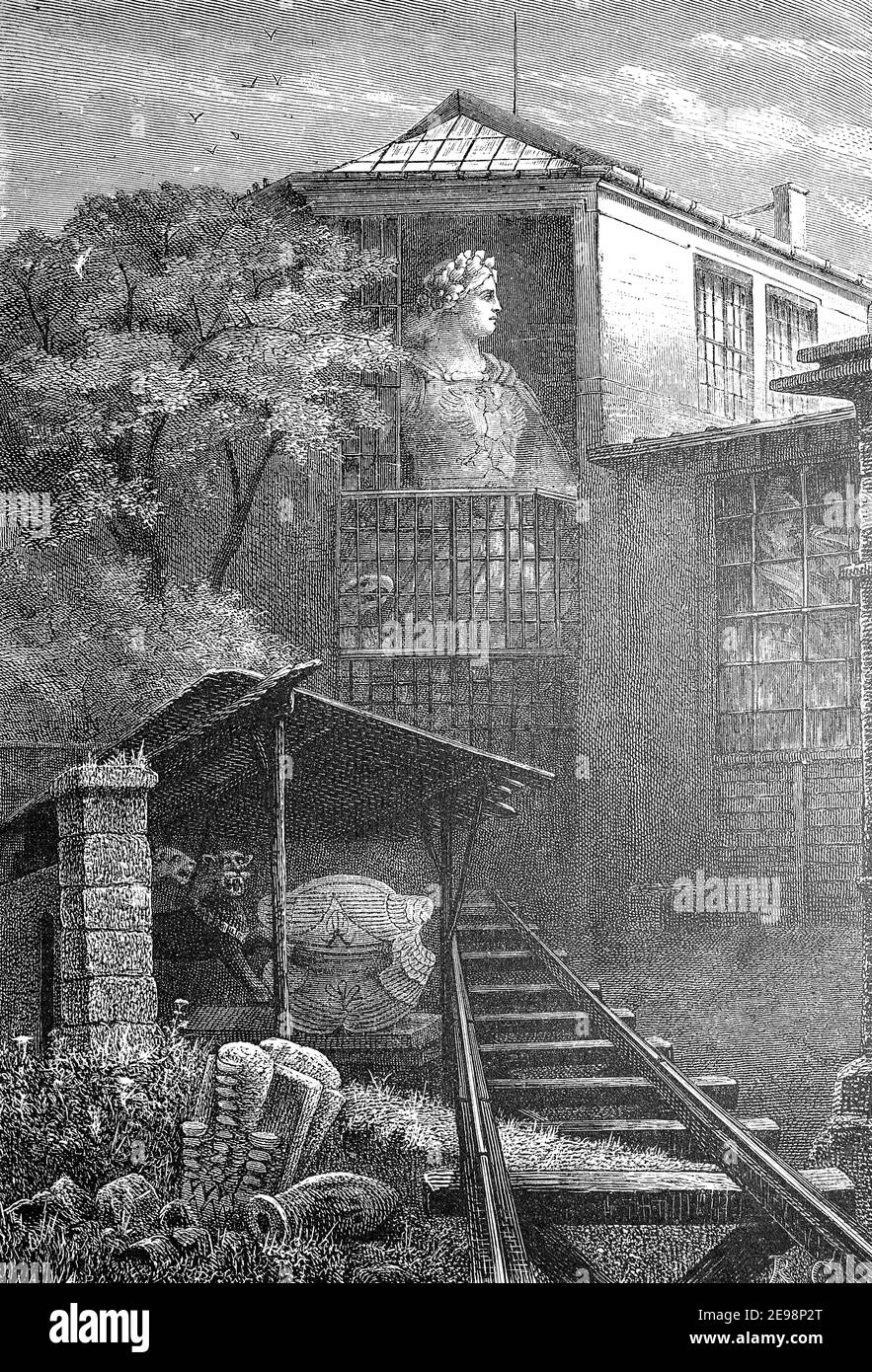 Part for the national monument for the Niederwald in the studio ...