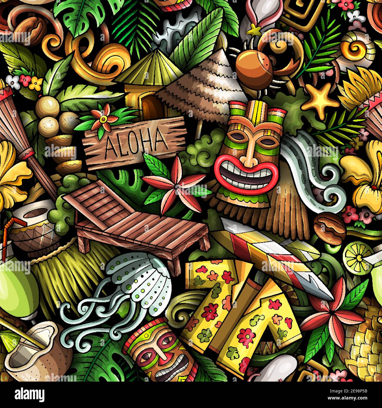 Native and exotic flora Stock Vector Images - Alamy