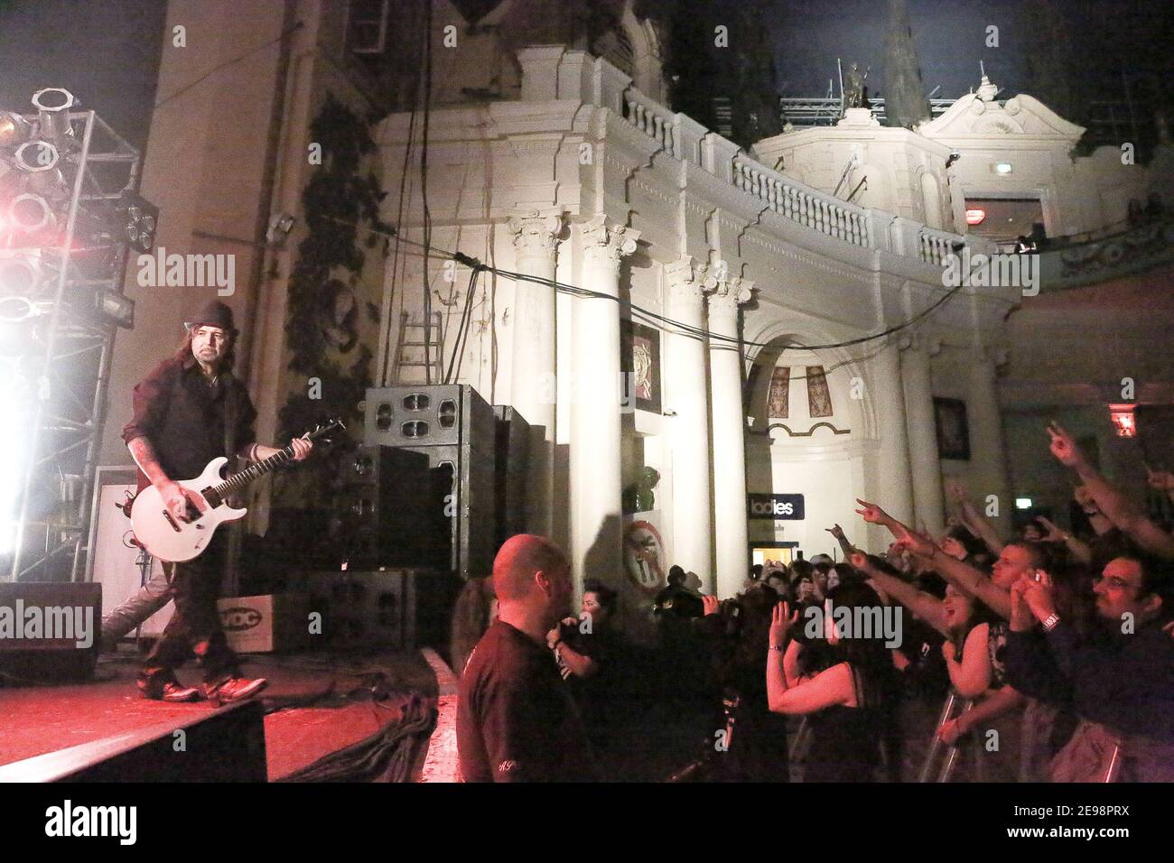 Motorhead performing live on stage at Brixton Stock Photo - Alamy