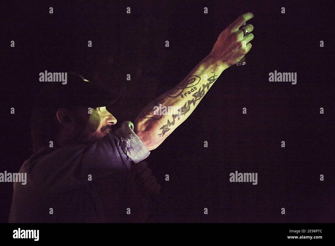 Ben Bridwell of The Band of Horses during the last gig on their UK tour ...