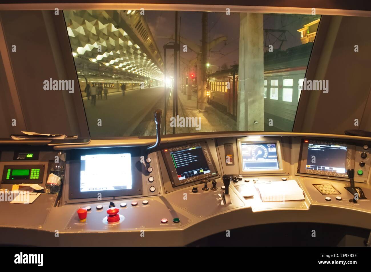 Train drivers cab hi-res stock photography and images - Alamy