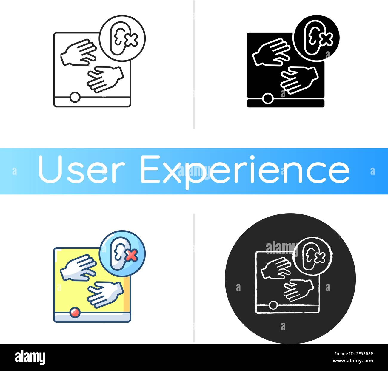 Disabled accessibility icon collection hi-res stock photography and ...
