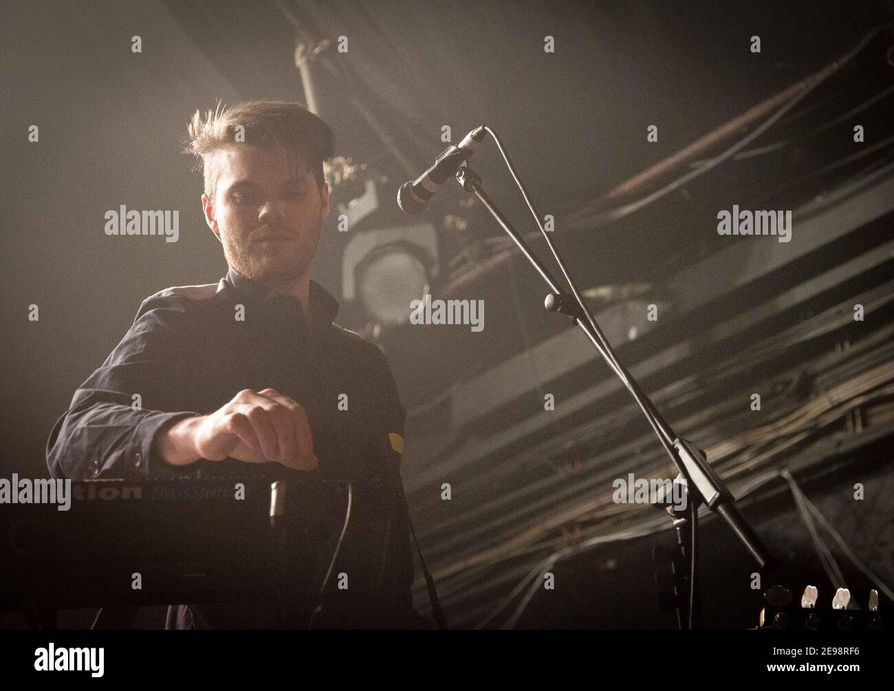 Jeremy Pritchard of Everything Everything performing live on stage at ...