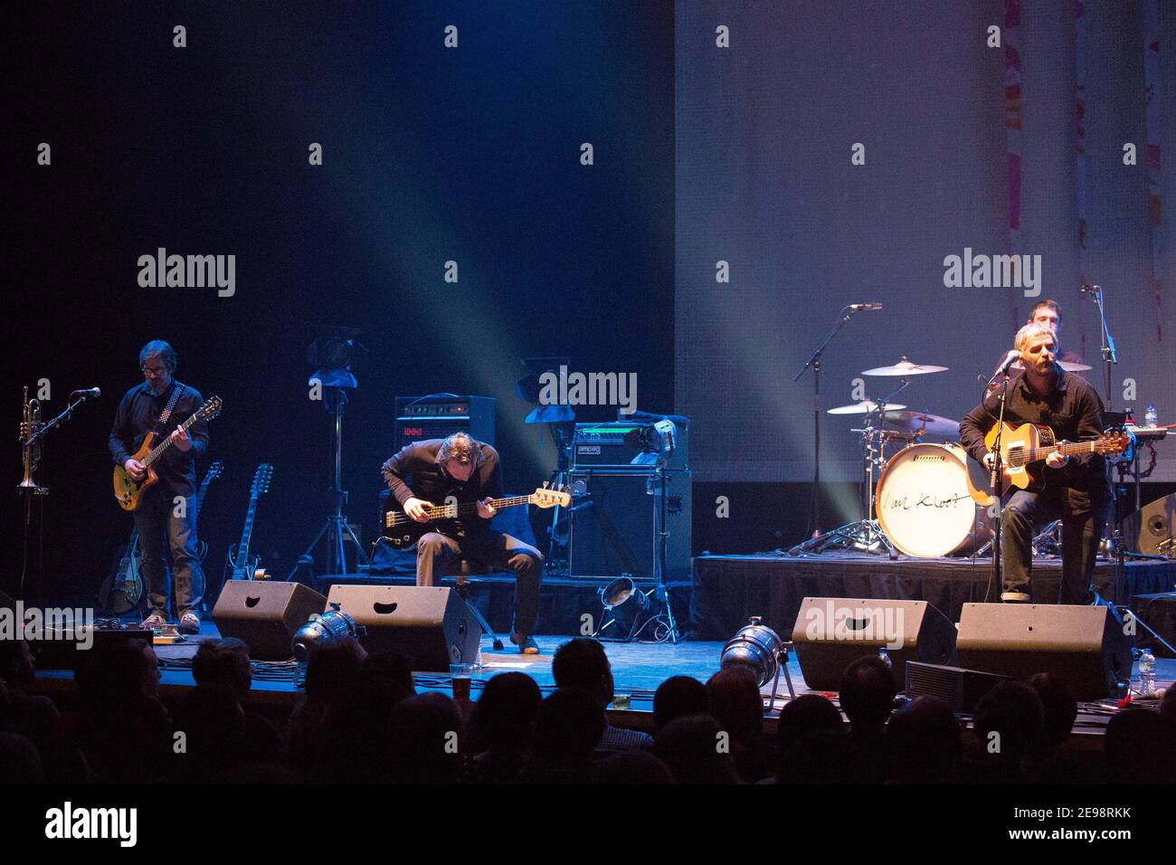 I Am Kloot live on stage at the Barbican in London as part of their ...