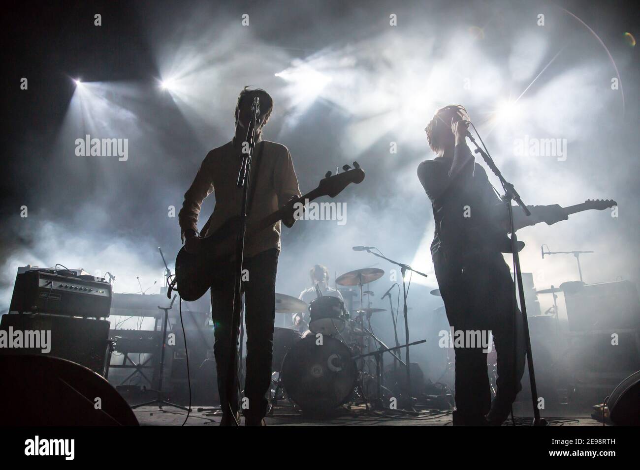 Palma Violets live on stage for the NME Awards show at Brixton, London ...