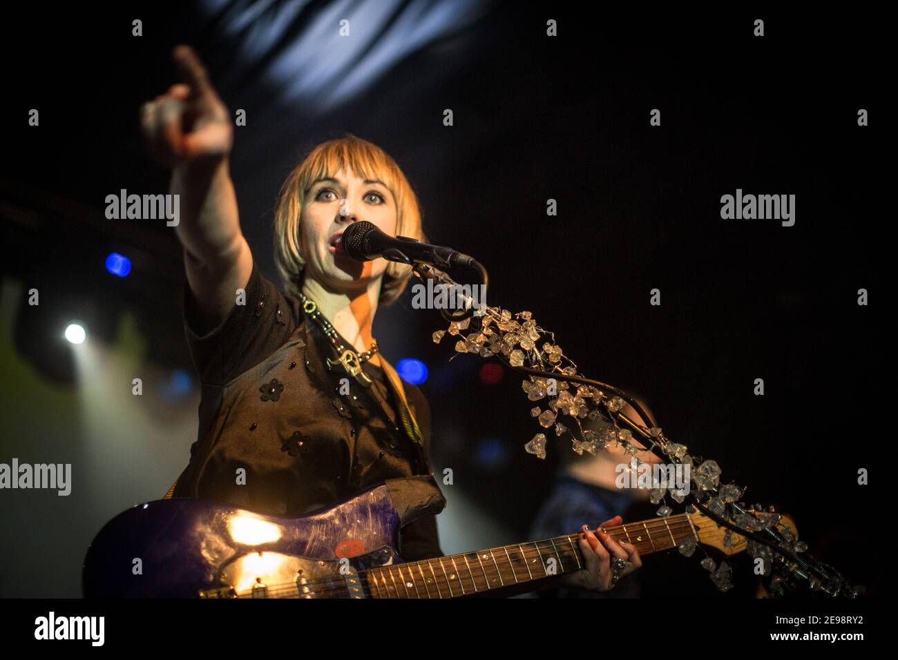 Ritzy Bryan of The Joy Formidable live on stage at the Concorde 2 in ...
