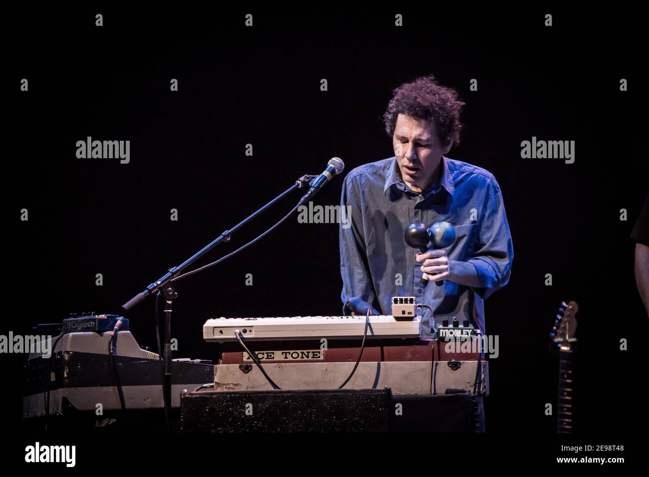 Ira Kaplan of Yo La Tengo live on stage at The Barbican in London Stock ...