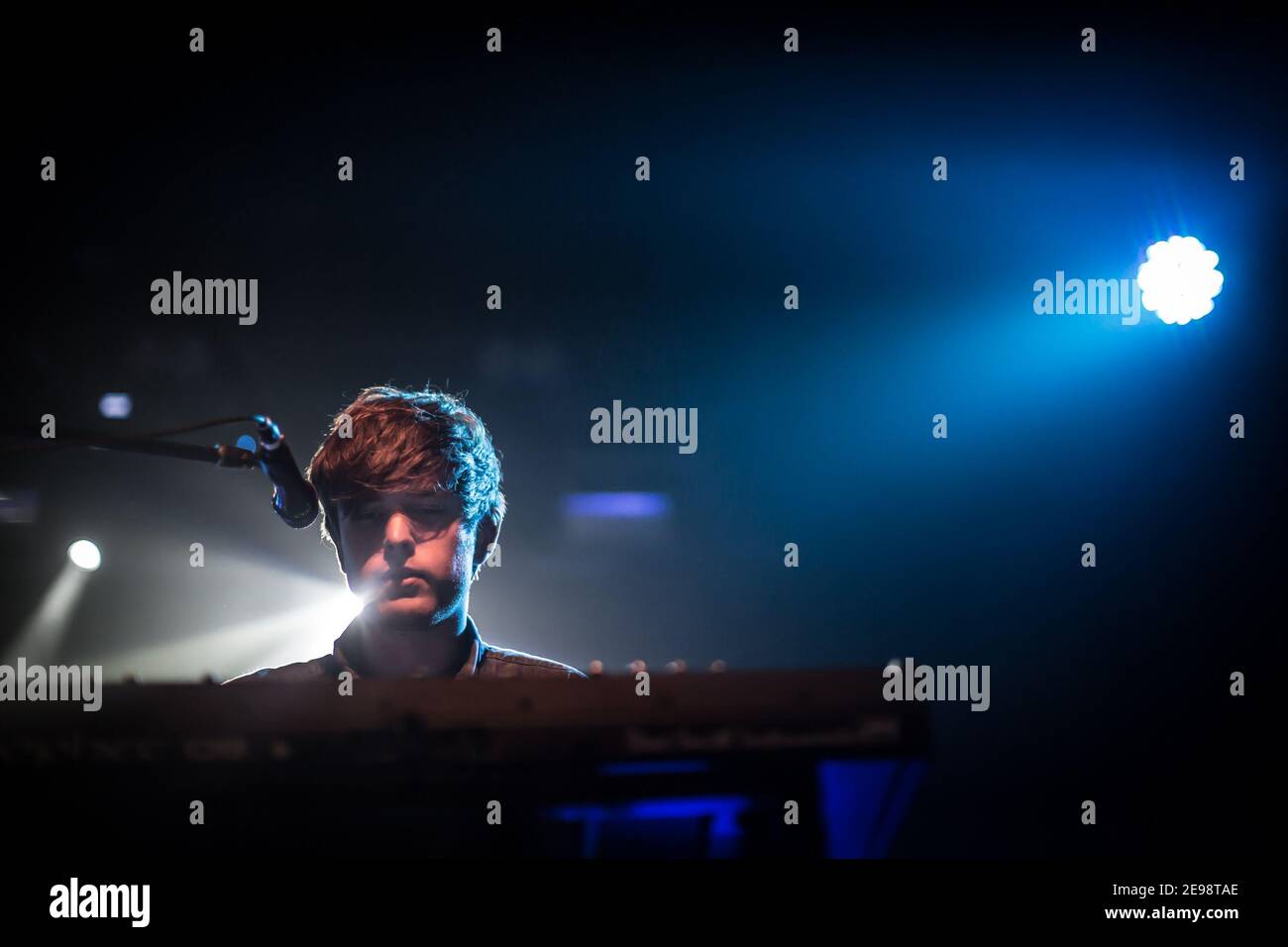 James Blake performing live on stage at Heaven in London at the start ...