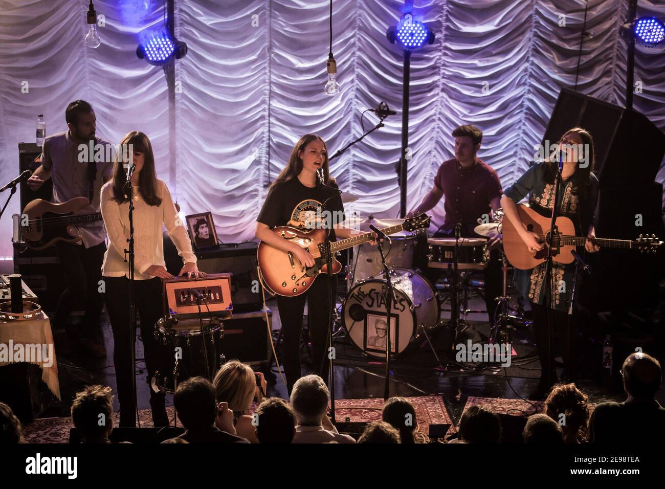 The Staves performing live on stage at Scala in London Stock Photo - Alamy