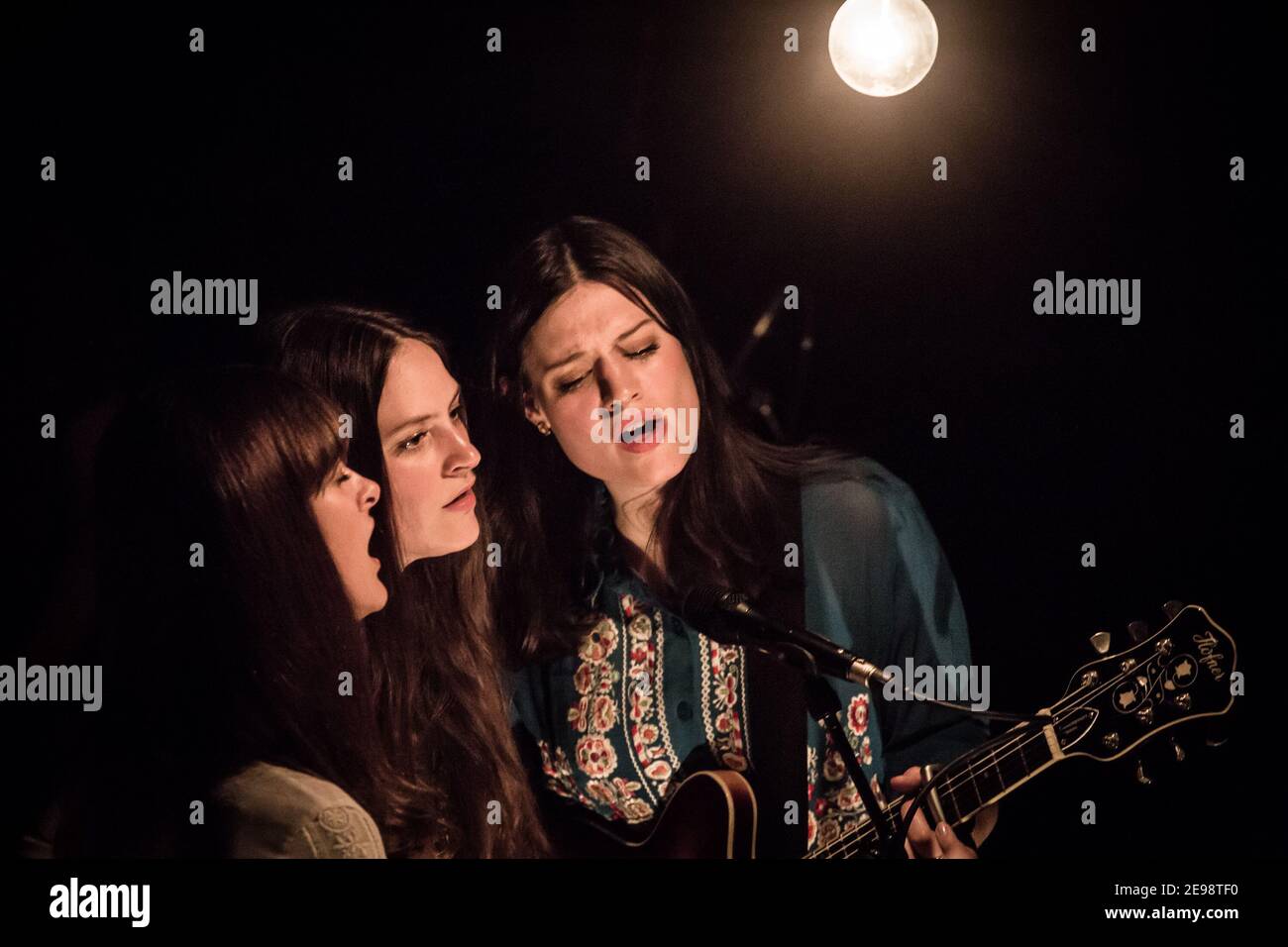 The Staves performing live on stage at Scala in London Stock Photo - Alamy