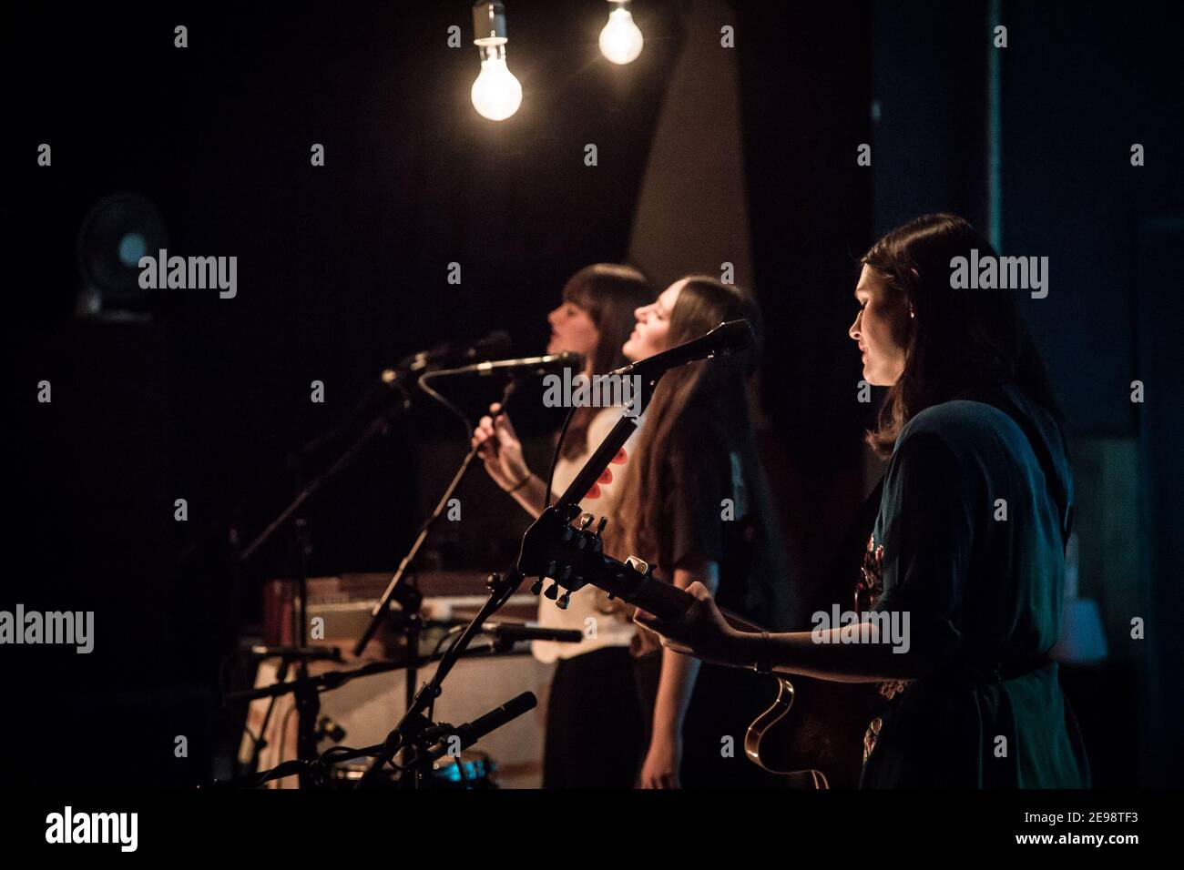 The Staves performing live on stage at Scala in London Stock Photo - Alamy