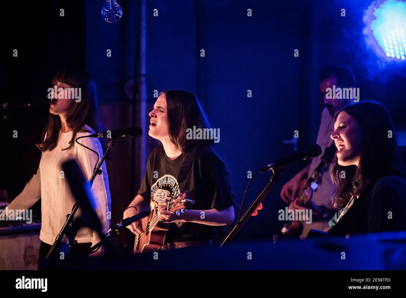 The Staves performing live on stage at Scala in London Stock Photo - Alamy