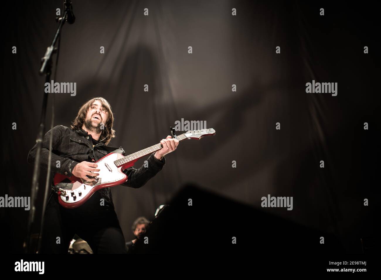 Justin Young of The Vaccines live on stage at the O2 Arena Stock Photo ...