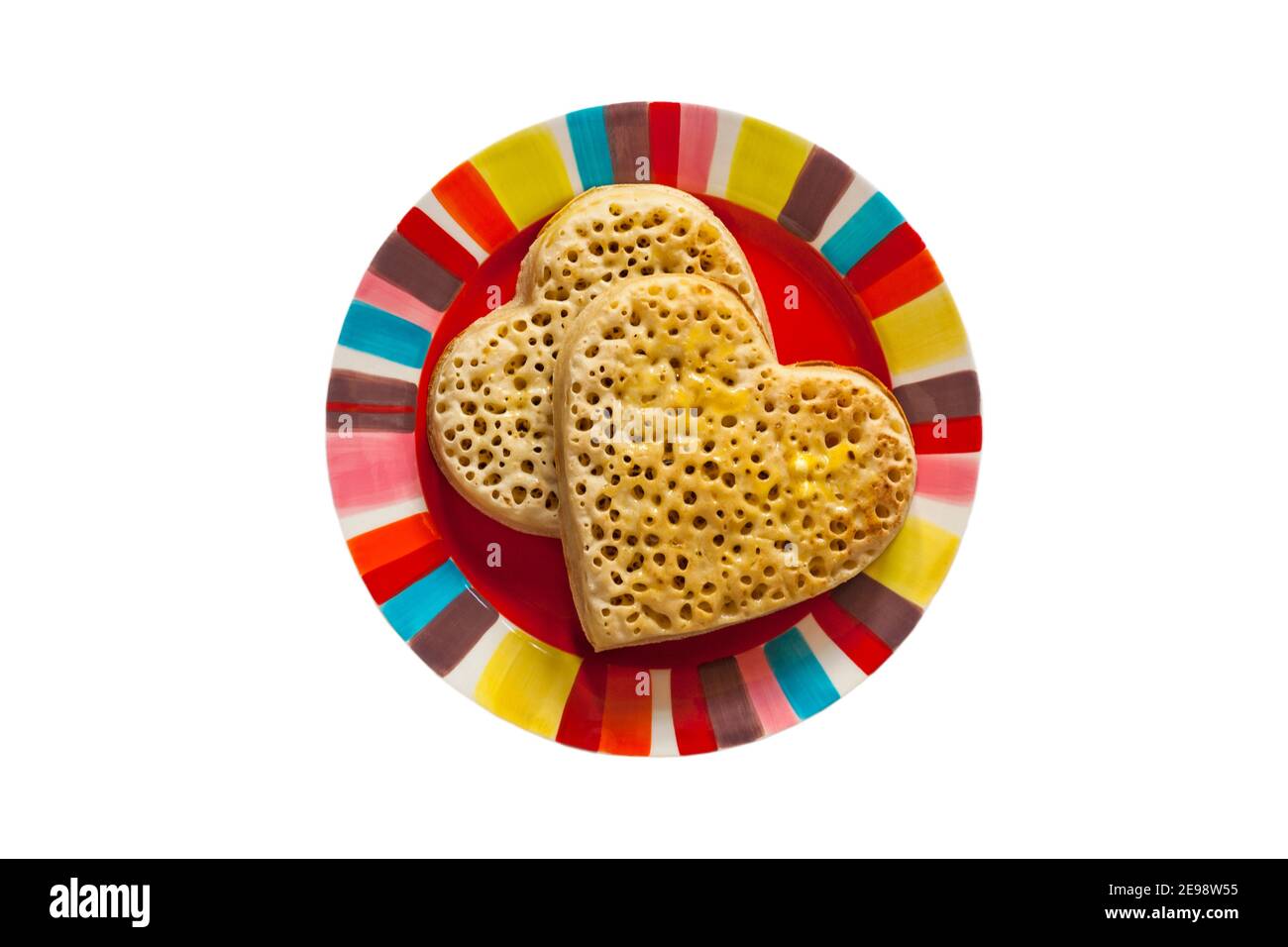 I love my crumpet, heart shaped crumpets from M&S ready for St ...
