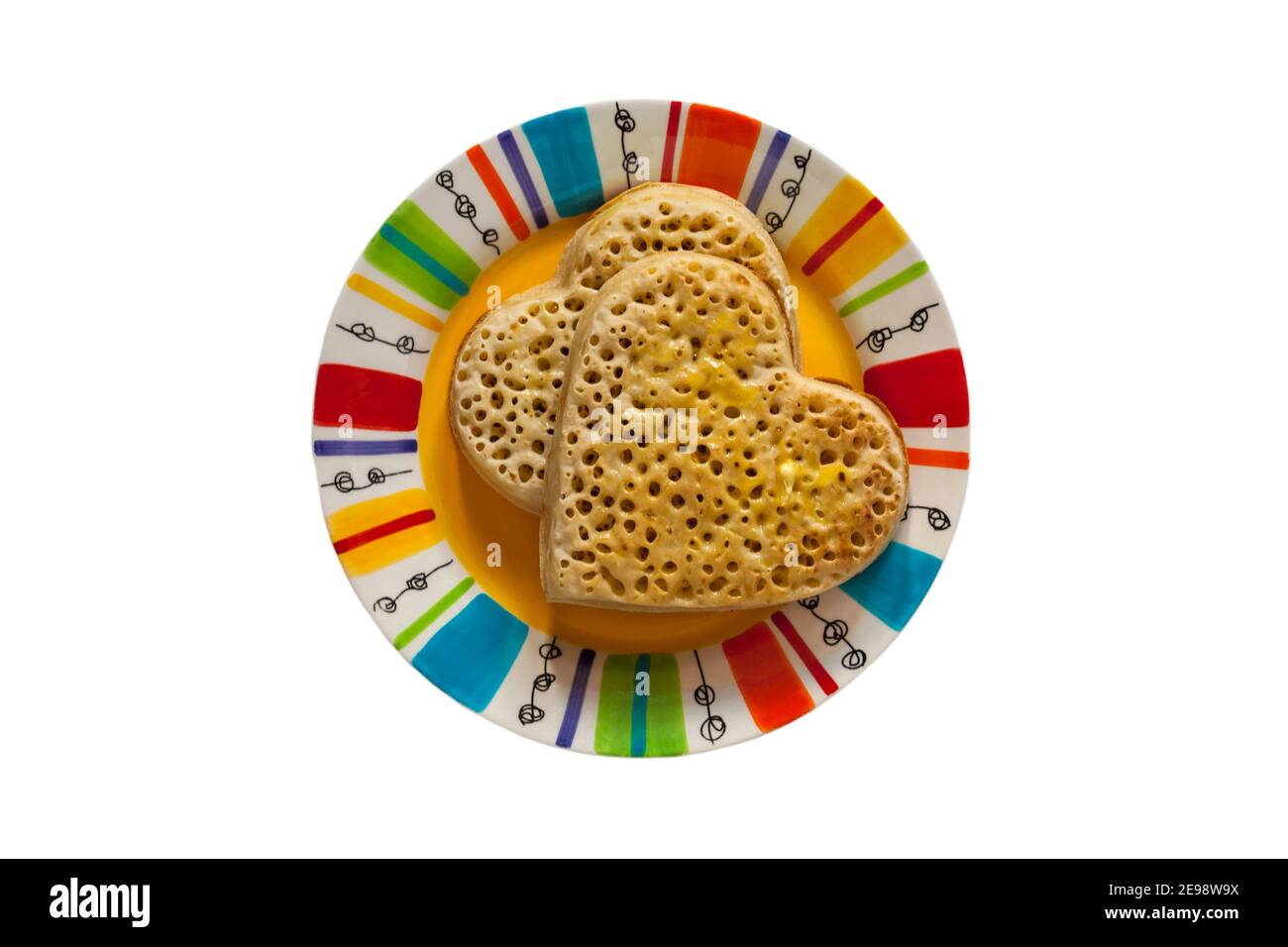 I love my crumpet, heart shaped crumpets from M&S ready for St ...