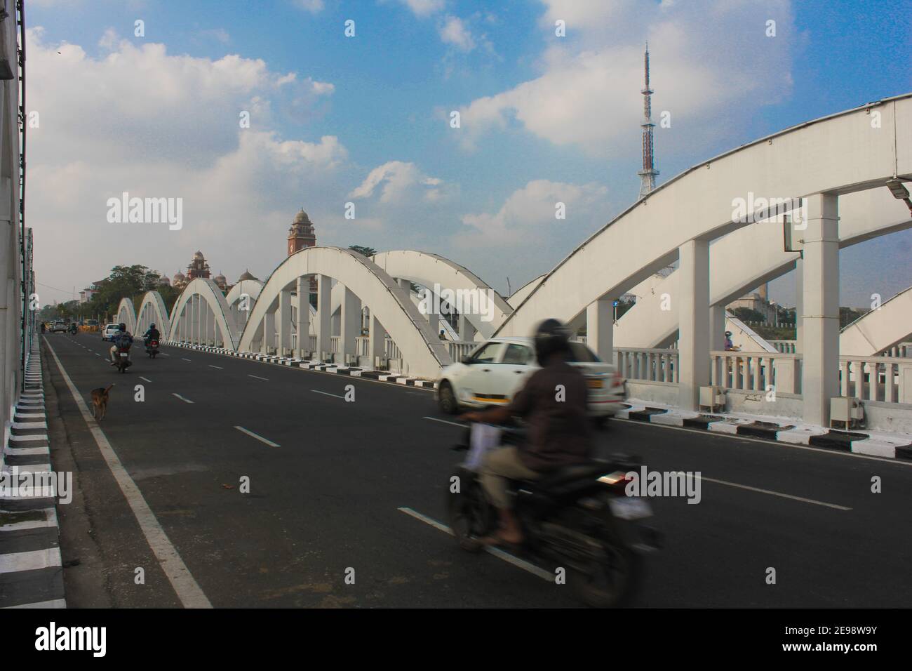 Steel arch bridge india hi-res stock photography and images - Alamy