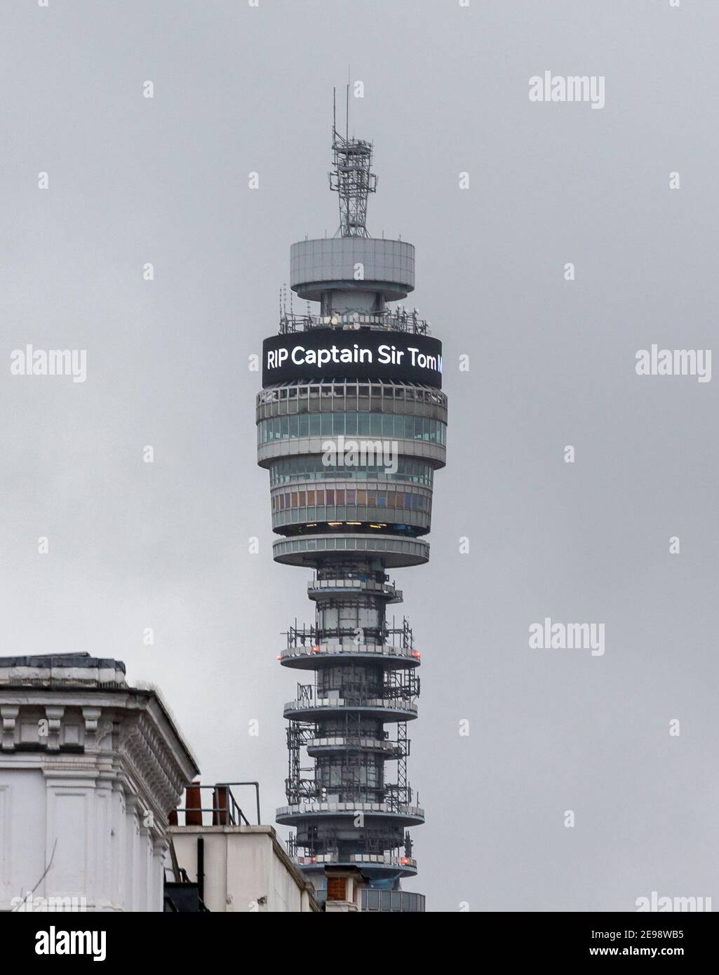 London, UK. 3rd Feb, 2021. Photo taken on Feb. 3, 2021 shows a message ...