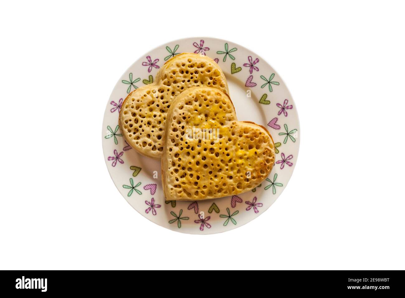 I love my crumpet, heart shaped crumpets from M&S ready for St ...