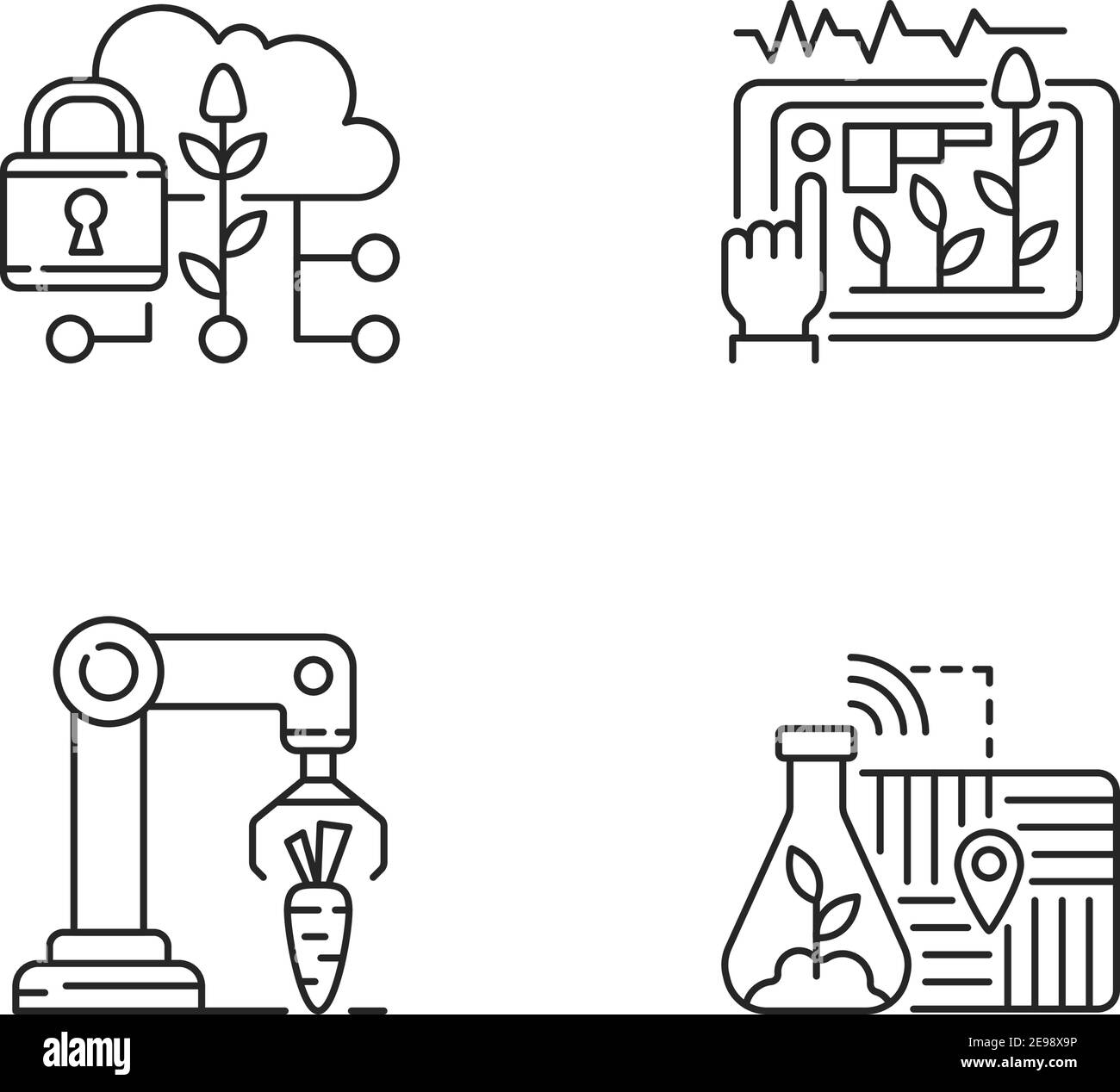 Digital data automation linear Cut Out Stock Images & Pictures - Alamy
