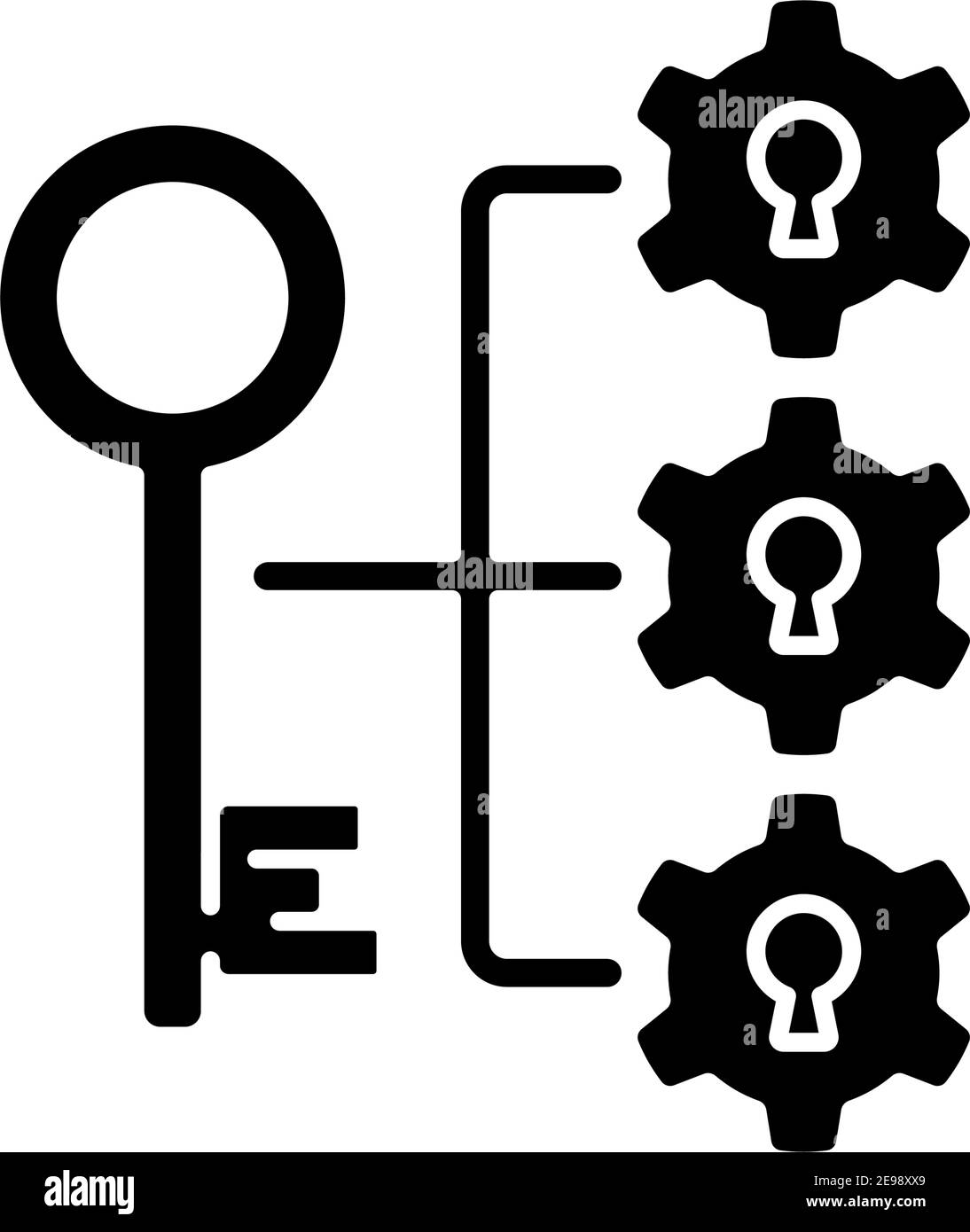 Breaking down problems black glyph icon Stock Vector Image & Art - Alamy