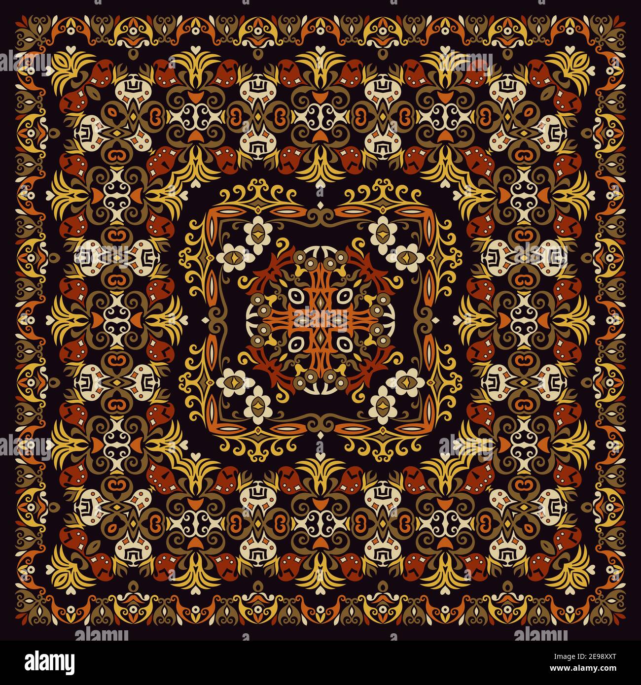 Vector abstract decorative ethnic illustration Stock Vector Image & Art ...