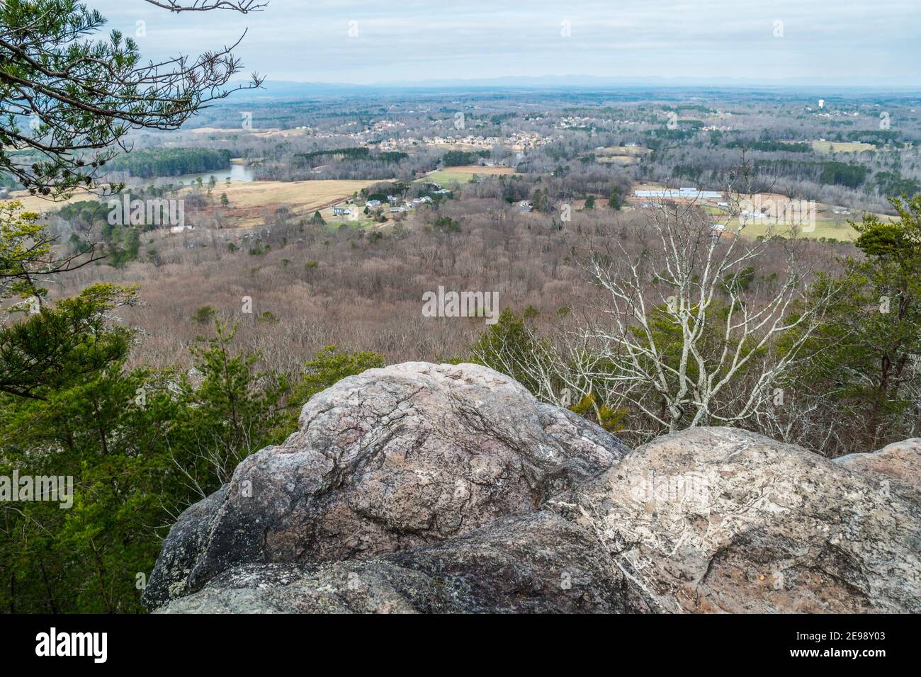 The indian seats as called on top of Sawnee mountain in Cumming ...