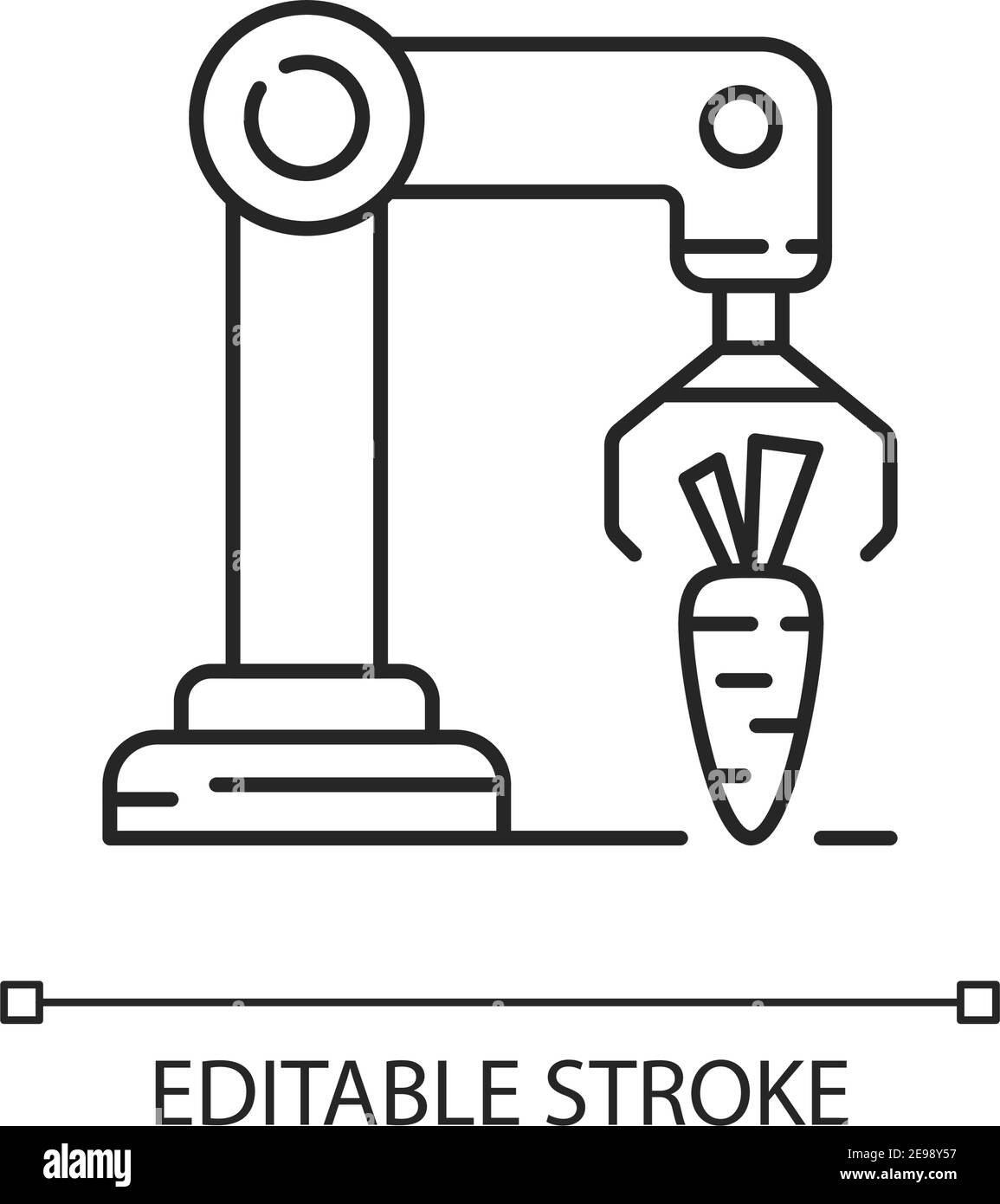Harvesting robotics linear icon Stock Vector Image & Art - Alamy