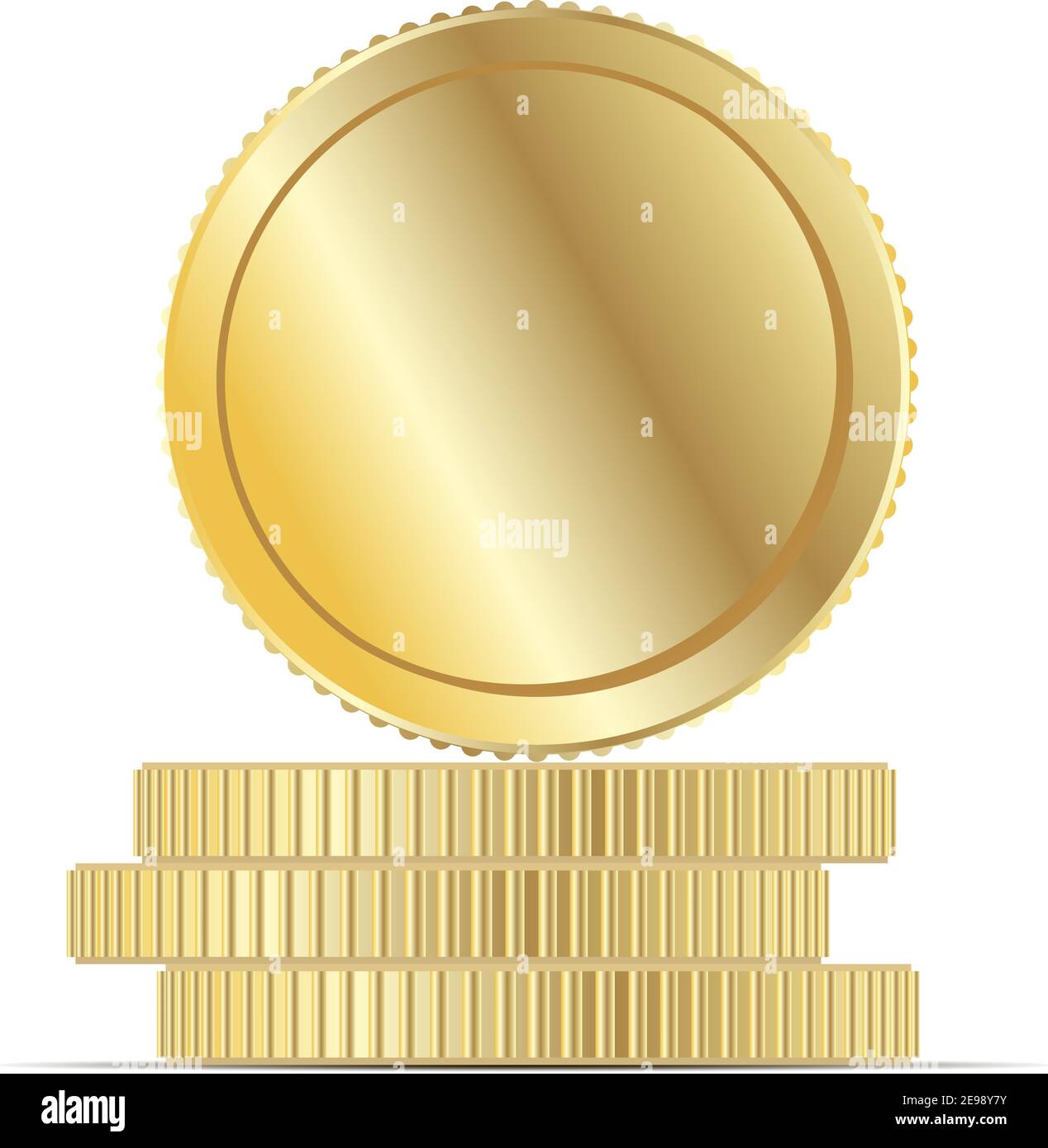 Penny stack Stock Vector Images - Alamy