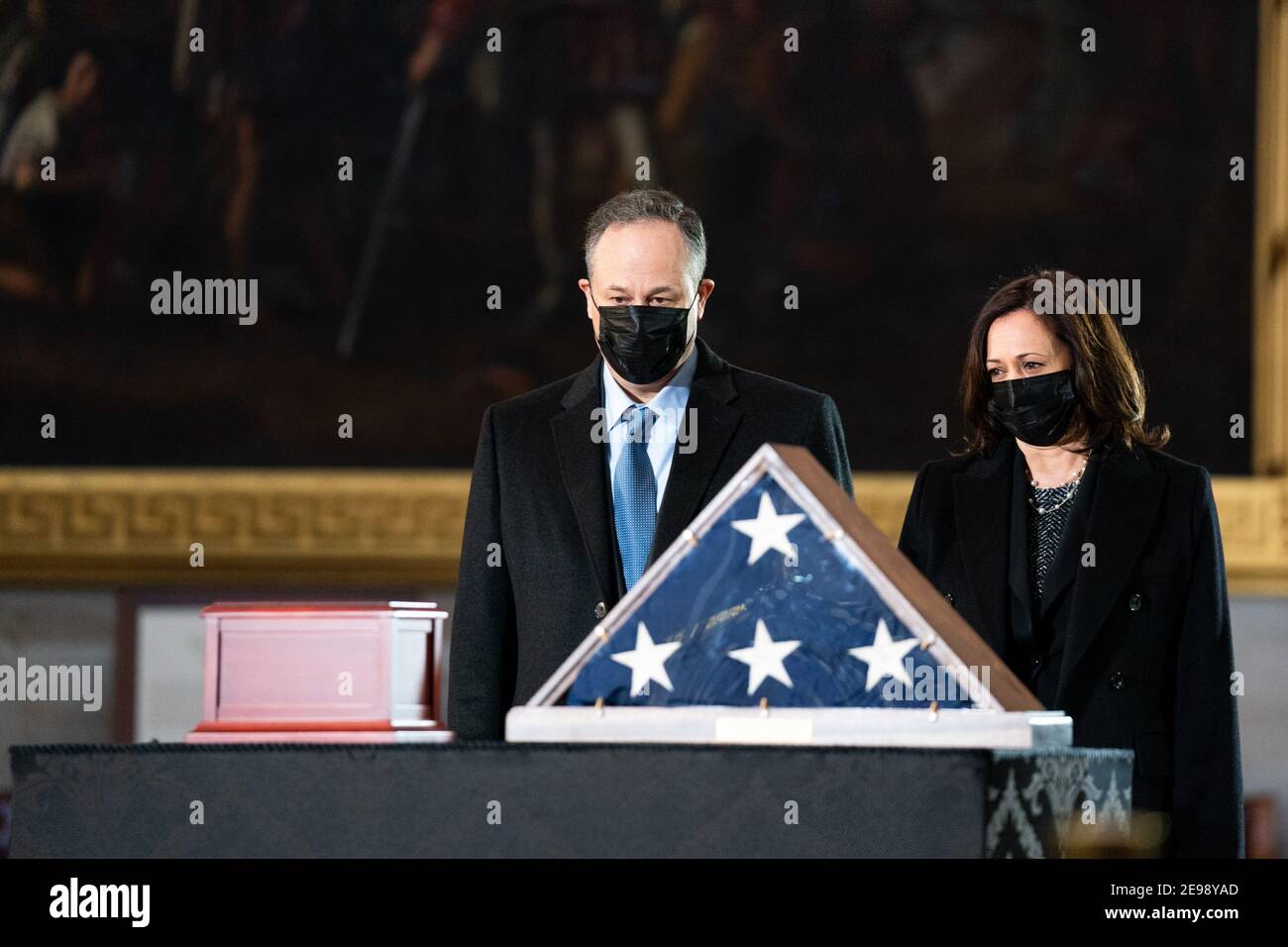 Vice President Kamala Harris and the Second Gentleman Doug Emhoff pay ...