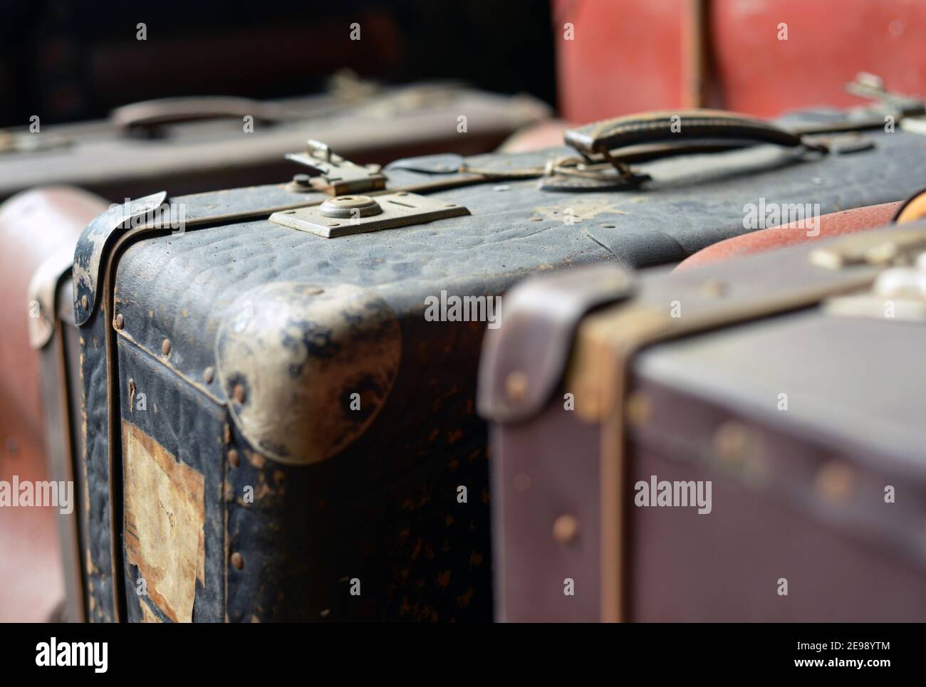 Old travel luggage Stock Photo - Alamy