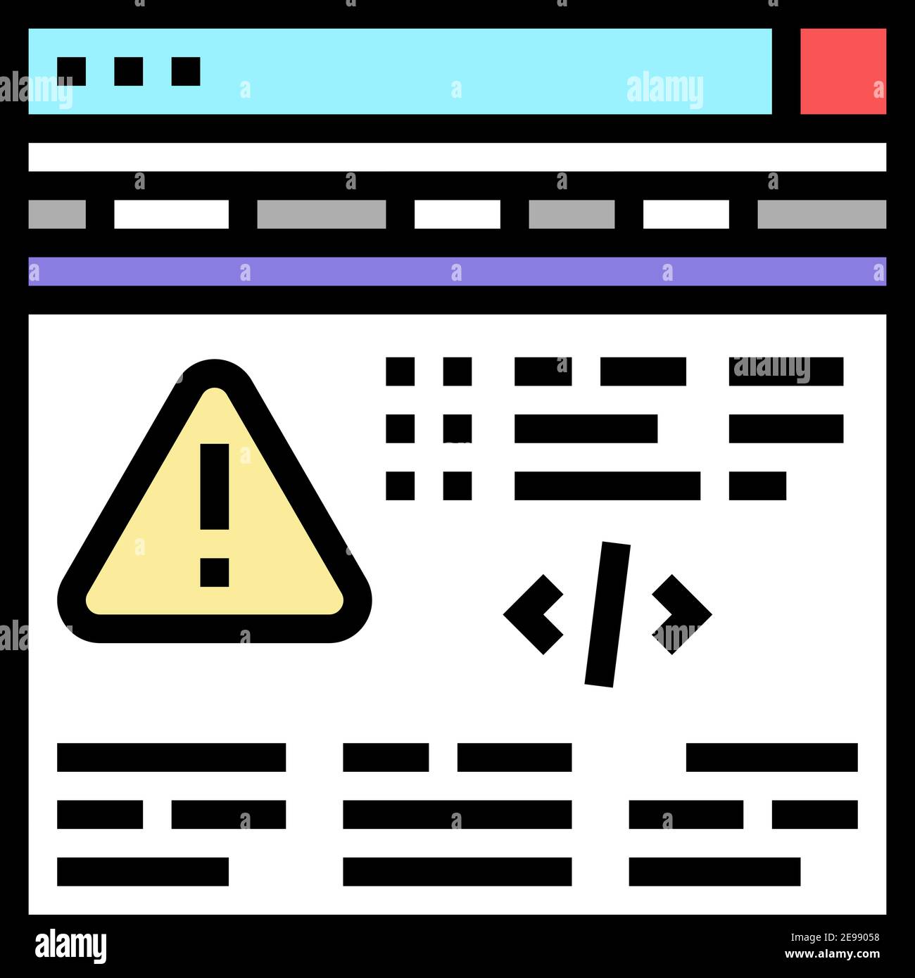 fixing program errors color icon vector illustration Stock Vector Image ... fixing program errors color icon vector illustration Stock Vector Image ...