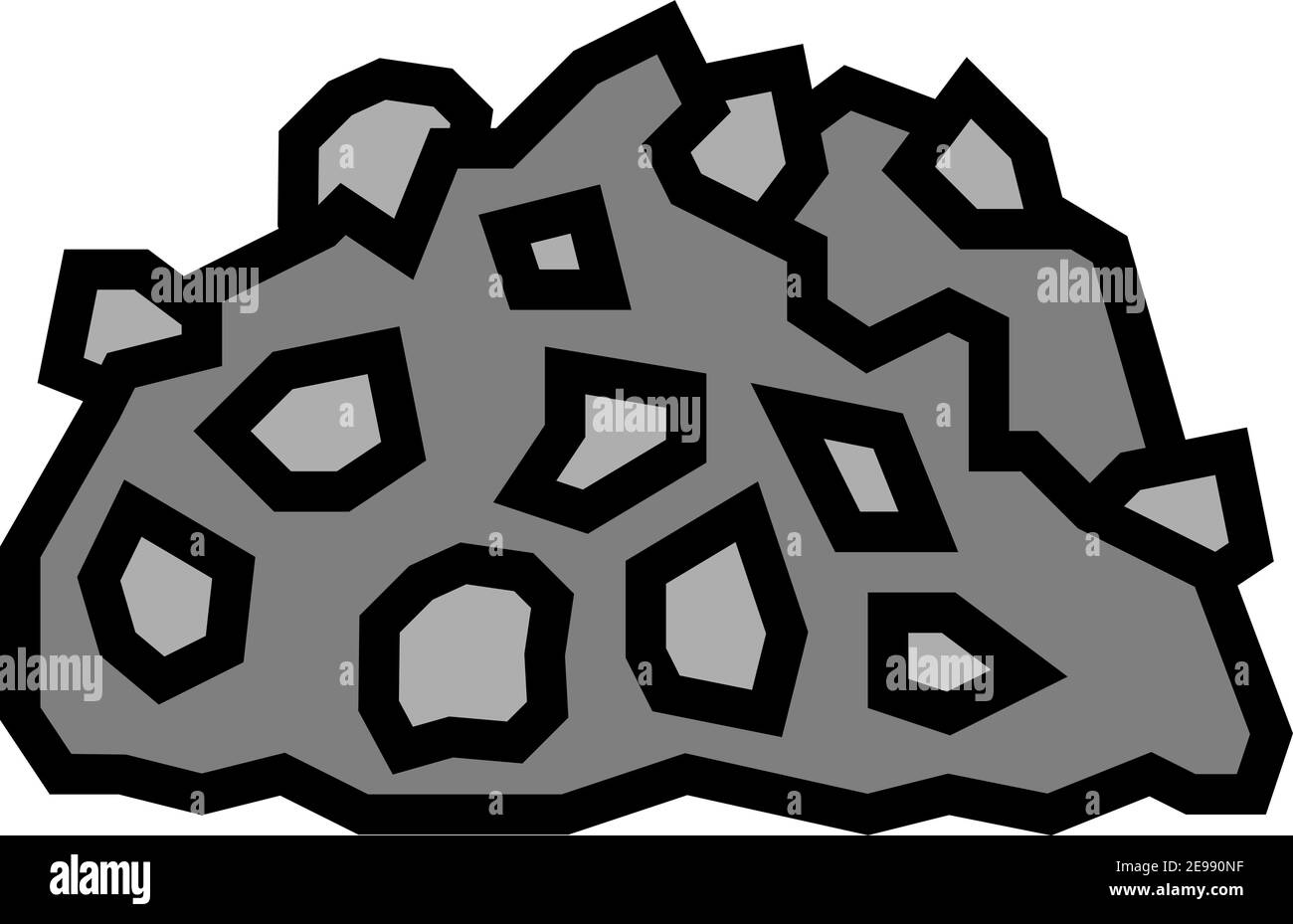 gravel stone color icon vector illustration Stock Vector Image & Art ...