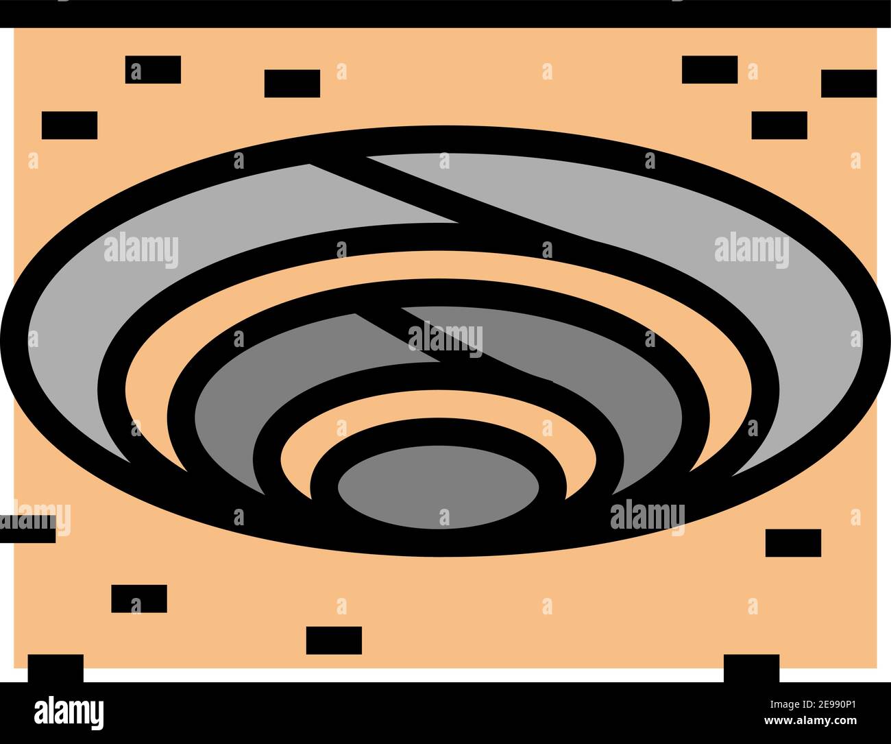 quarry stone color icon vector illustration Stock Vector Image & Art ...
