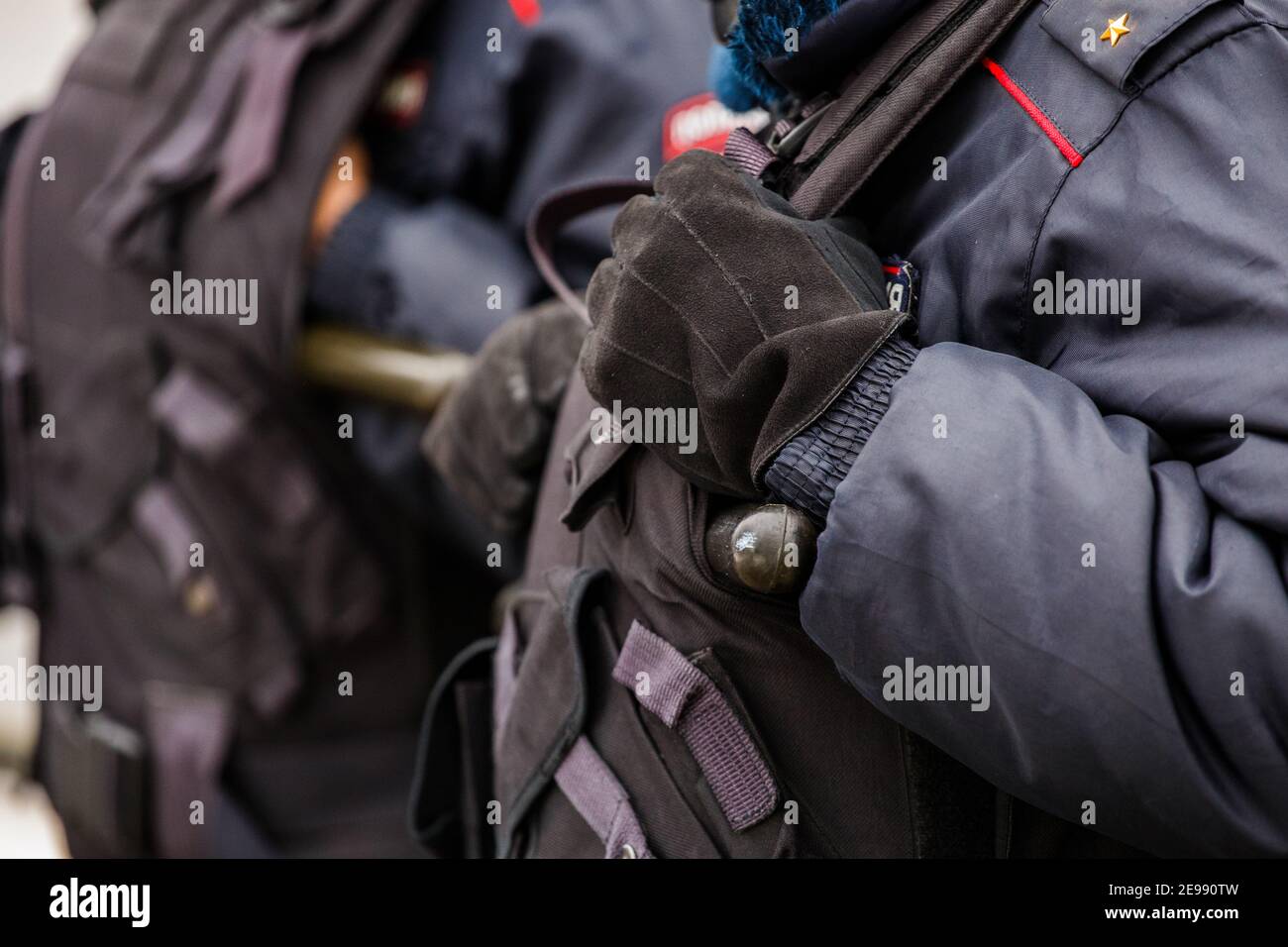 Russia riot police vest hi-res stock photography and images - Alamy