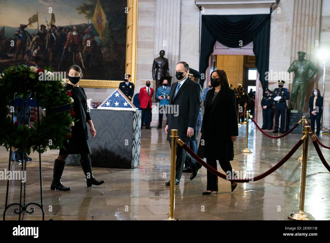 Vice President Kamala Harris and the Second Gentleman Doug Emhoff pay ...