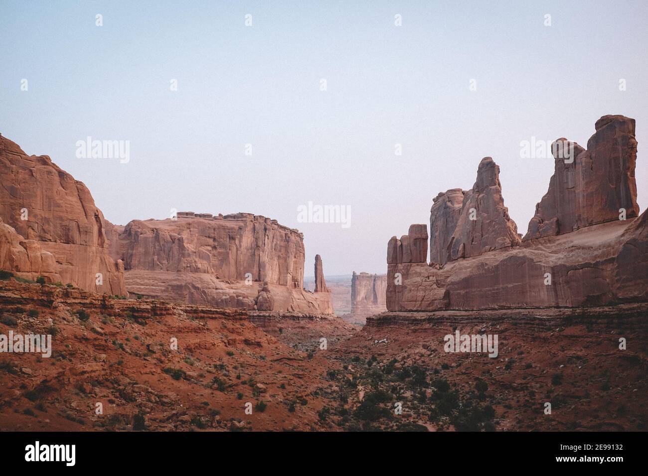 Park Avenue View Point at Arches National Park at Dawn Stock Photo - Alamy