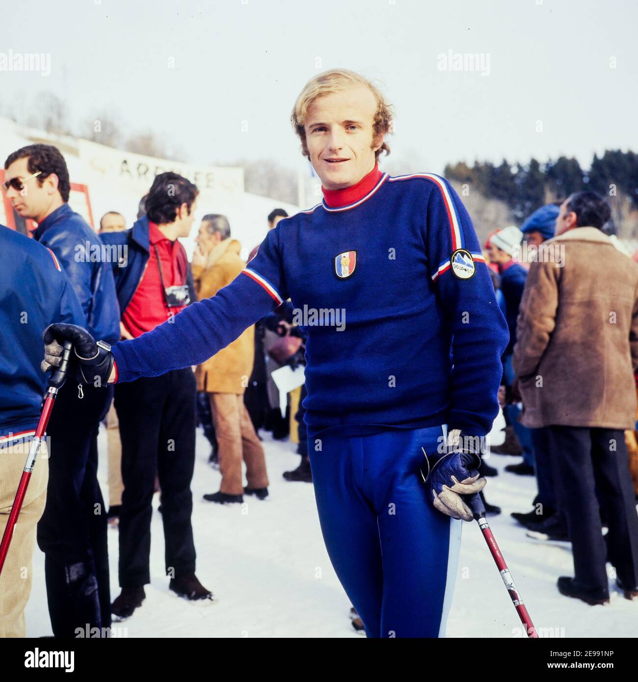 Jean-Pierre Auger, French male Ski Team, December 1970 Stock Photo - Alamy